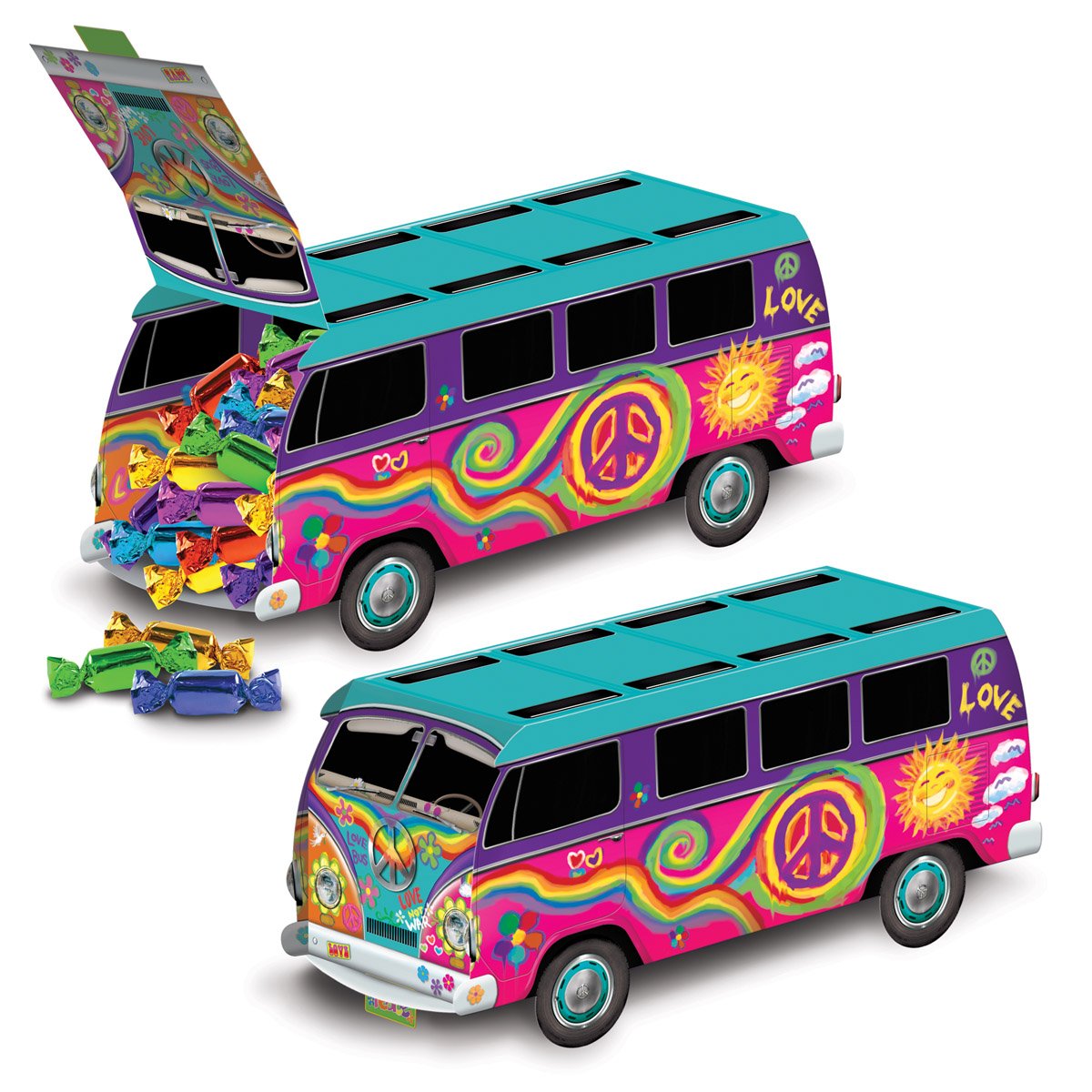 3D Groovy Bus Bordpynt | 24T Levering på pynt til enhver anledning ...