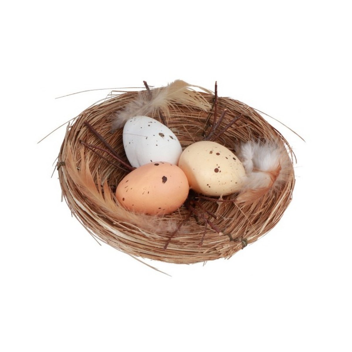 Fuglerede Med Æg | 24T Levering på pynt til enhver anledning - Luxit.dk