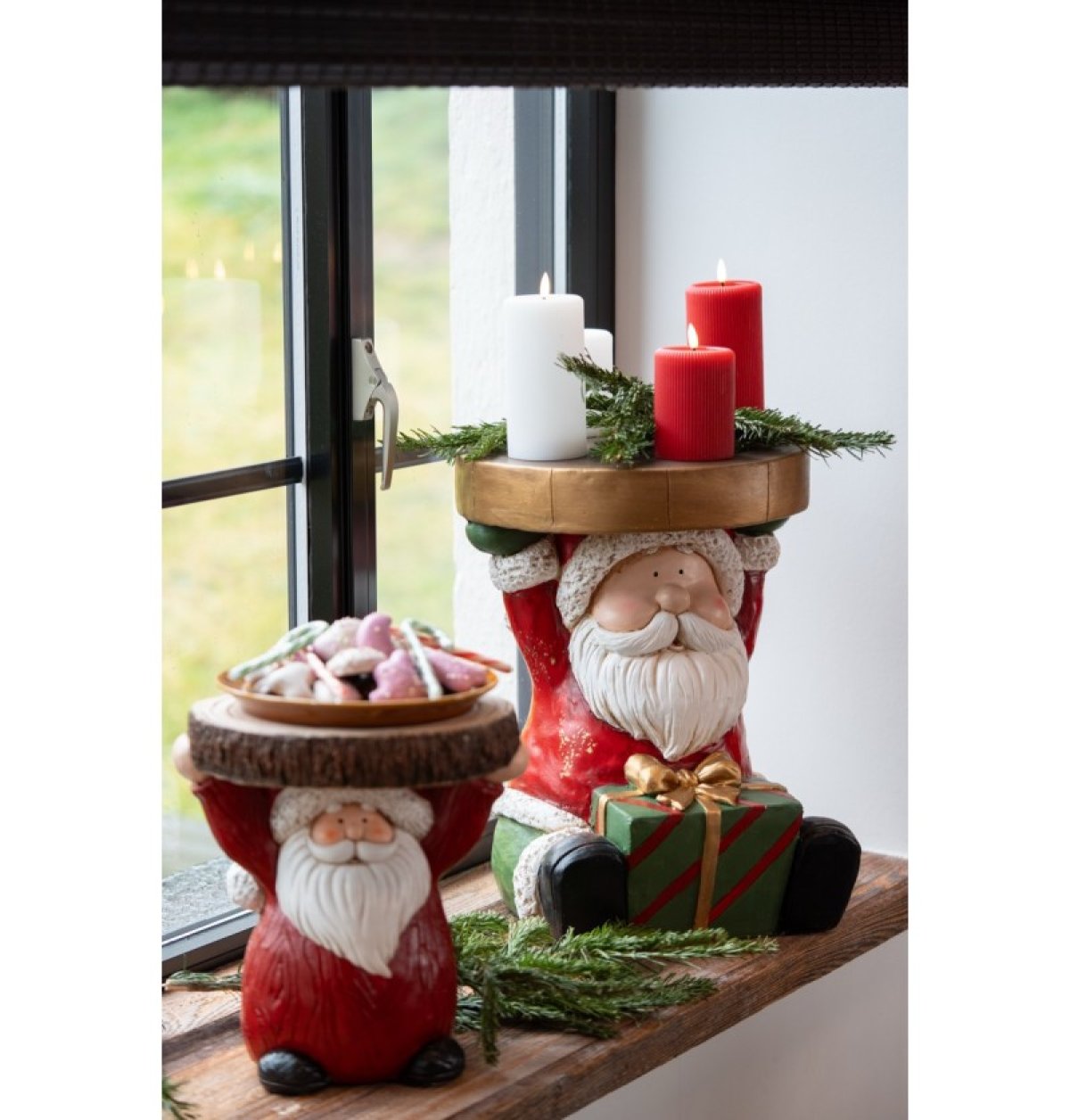 Julemand Figur Med Guldplade | 24T Levering på pynt til enhver ...
