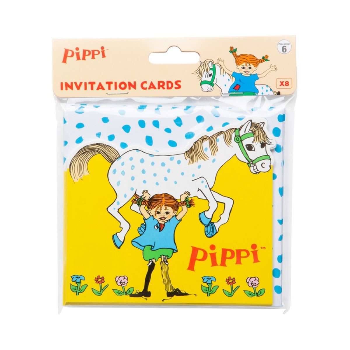 Pippi Langstrømpe® Invitationer | 24T Levering på pynt til enhver ...