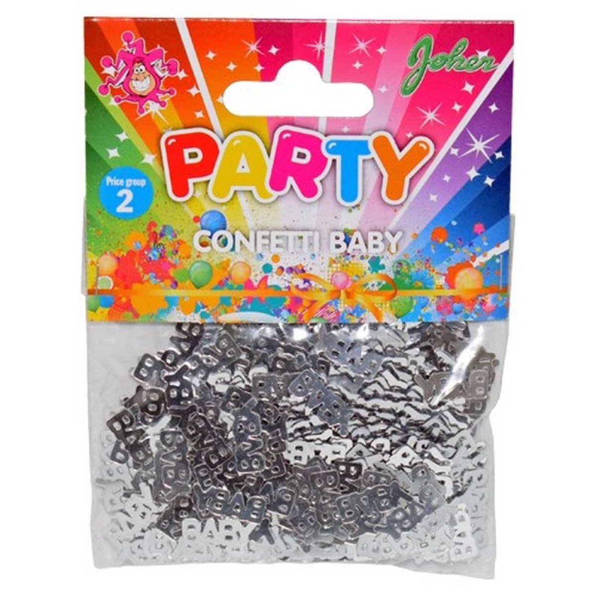 Baby Konfetti Sølv | 24T Levering på pynt til enhver anledning - Luxit.dk