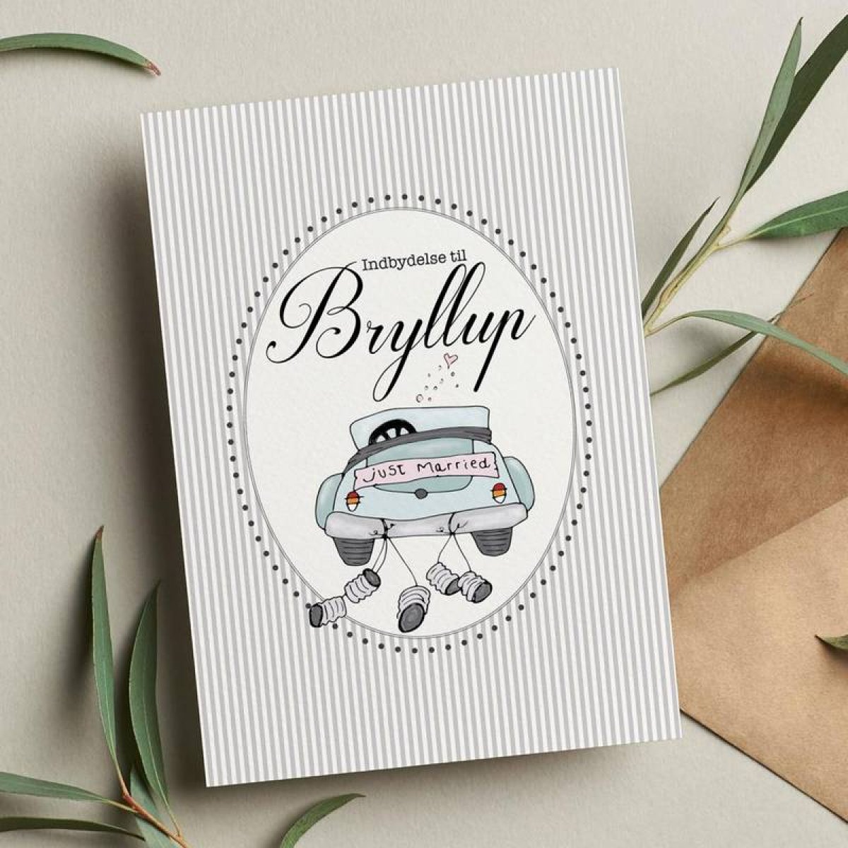 Bryllup Invitationer | 24T Levering på pynt til enhver anledning - Luxit.dk