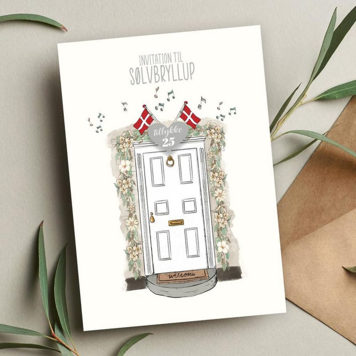 Sølvbryllup Invitationer | 24T Levering på pynt til enhver anledning ...