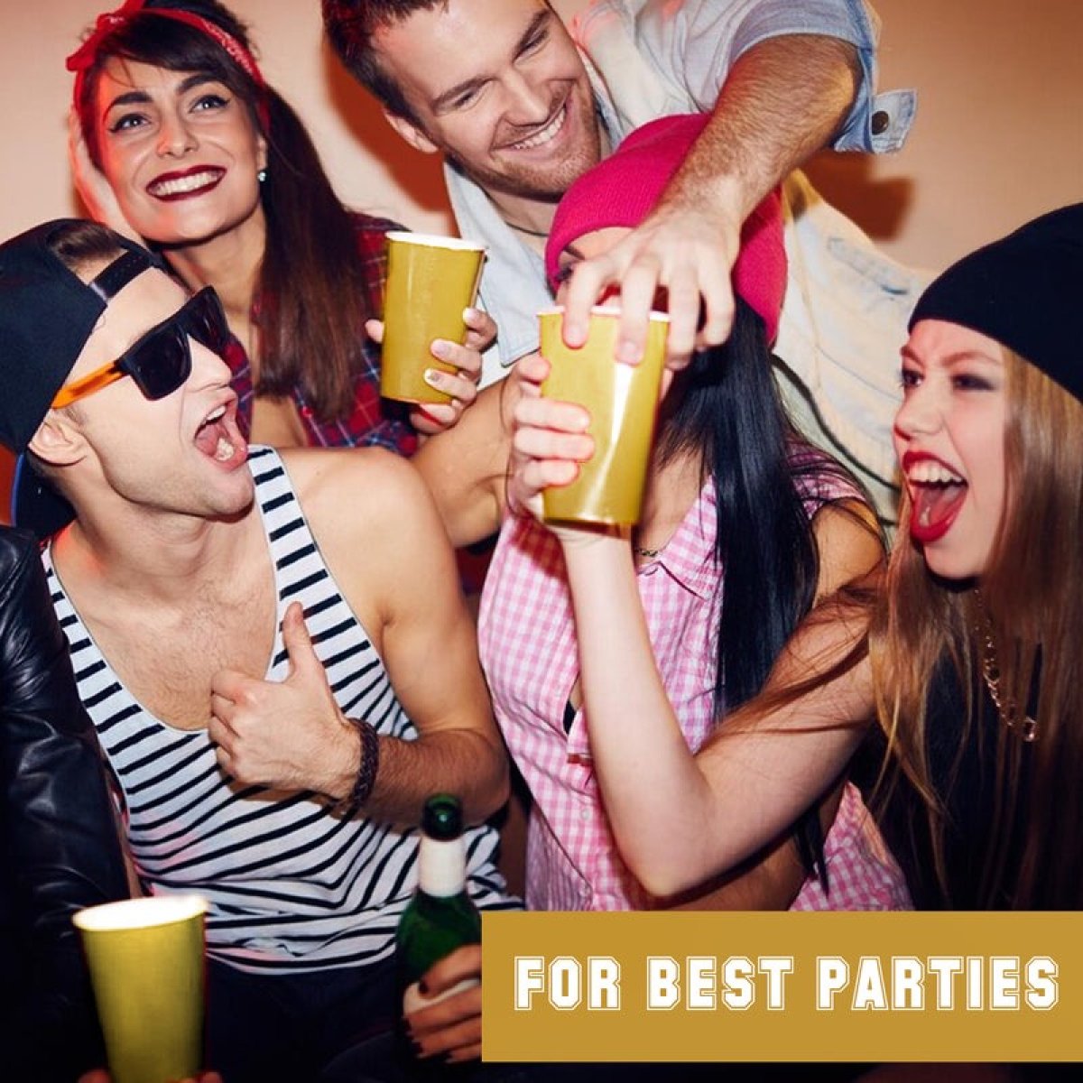 Beer Pong Kopper Guld | 24T Levering på pynt til enhver anledning ...