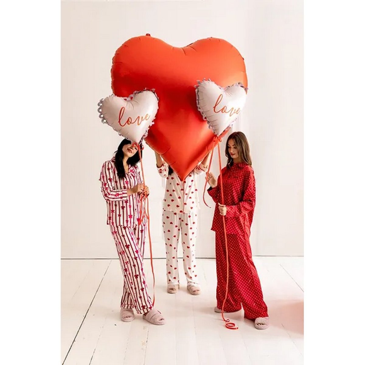 Hjerte Love Folieballon | 24T Levering på pynt til enhver anledning ...