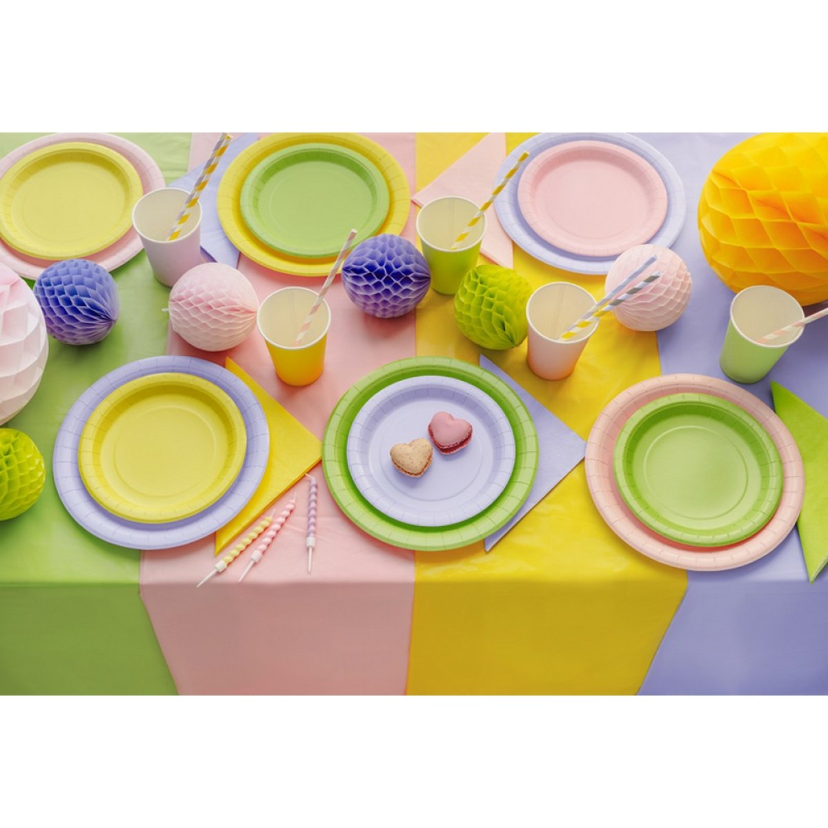 Polyester Dug Gul | 24T Levering på pynt til enhver anledning - Luxit.dk