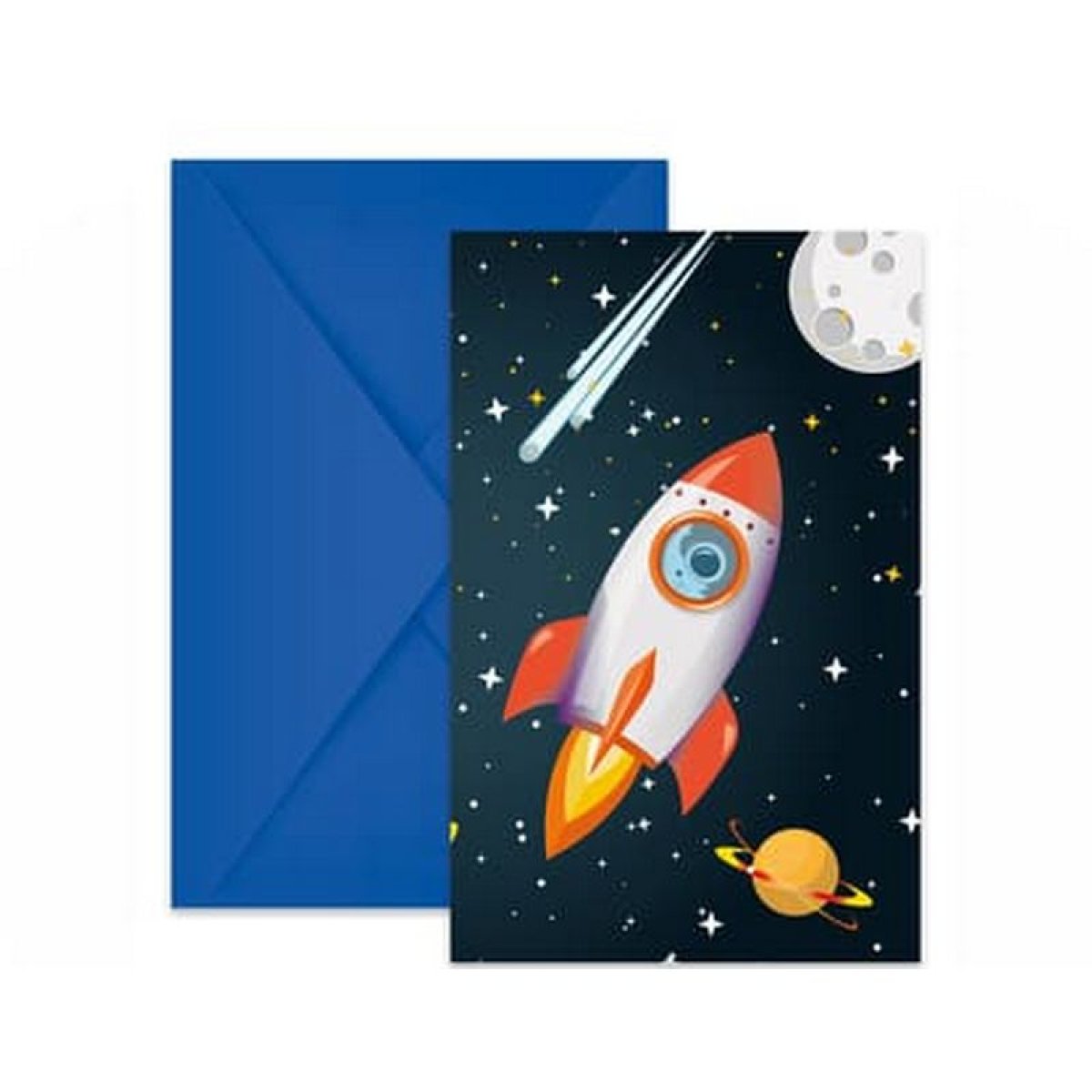 Rumraket Invitationer | 24T Levering på pynt til enhver anledning ...