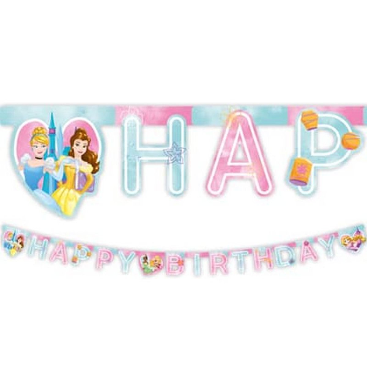 Disney Princess® Happy Birthday Guirlande | 24T Levering på pynt til ...