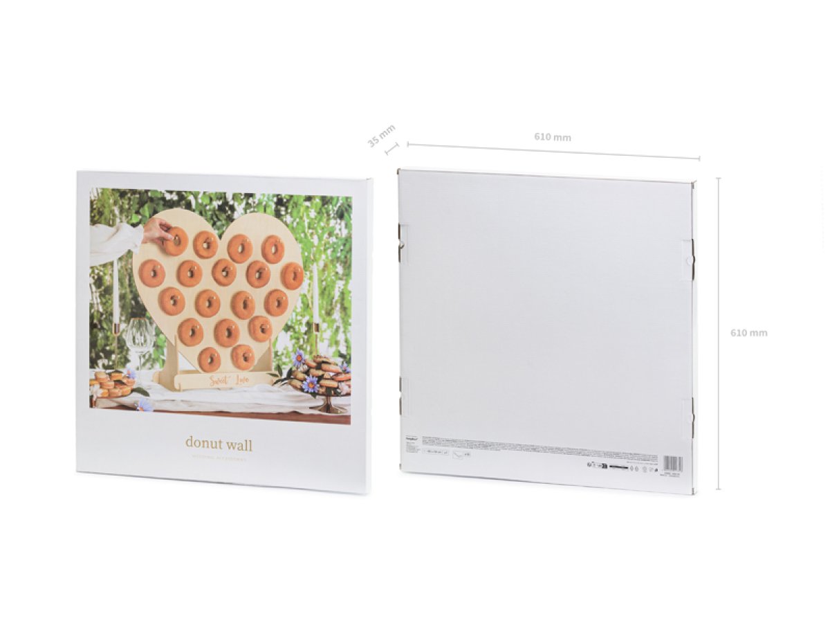 Hjerte Donutvæg | 24T Levering på pynt til enhver anledning - Luxit.dk