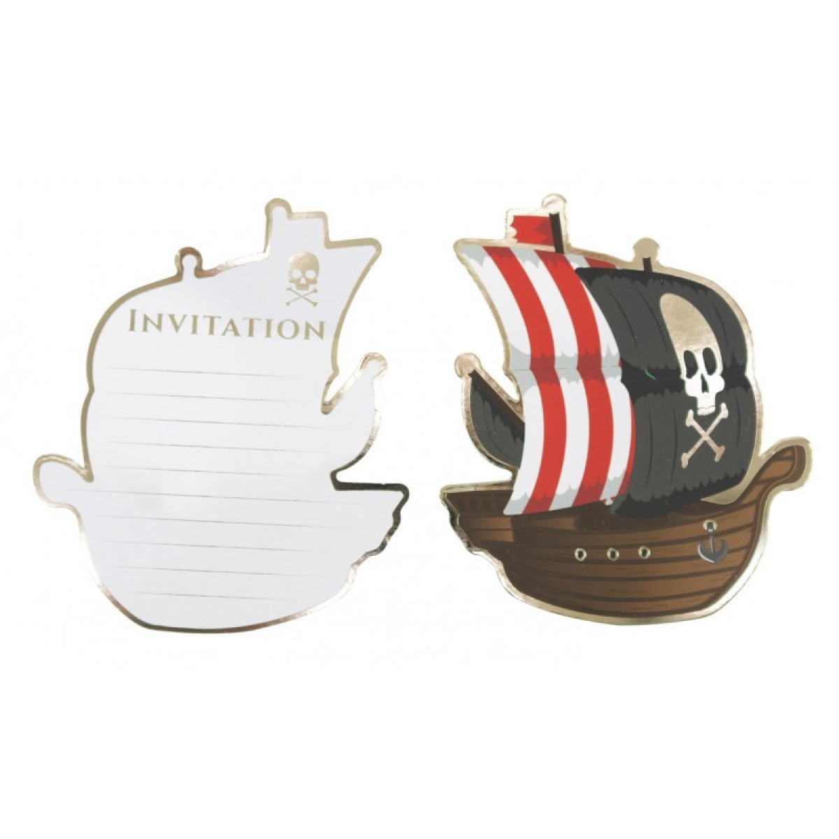 Pirat Invitationer | 24T Levering på pynt til enhver anledning - Luxit.dk