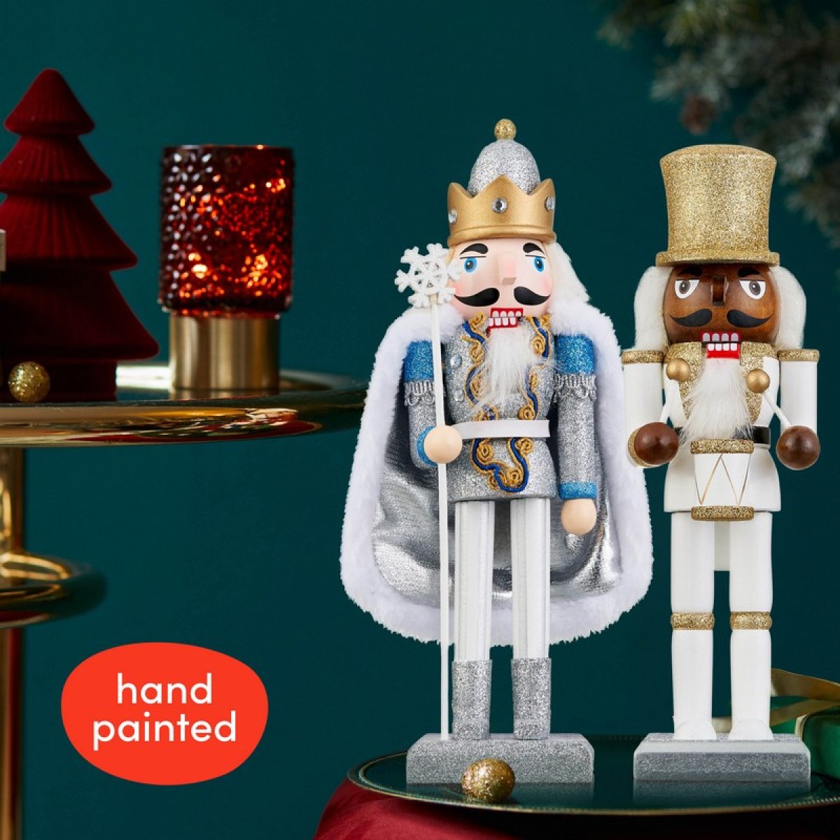 Træ Nøddeknækkere Hvid | 24T Levering på pynt til enhver anledning ...